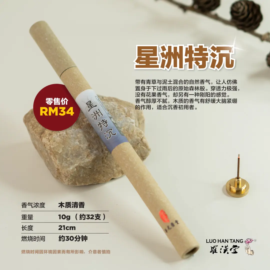 Premium Indonesia Xing Zhou Sink-Grade Agarwood Incense Stick